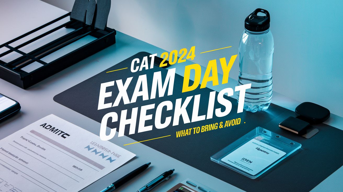 CAT 2024 Exam Day Essentials Checklist: What to Bring & Avoid